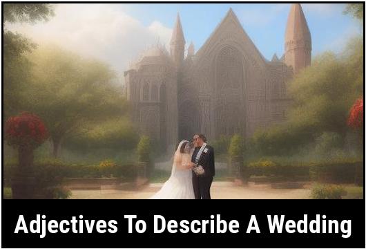 31 Adjectives To Describe A Wedding