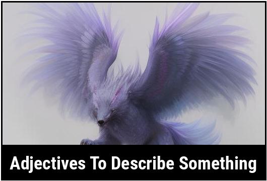 41 Adjectives To Describe Something